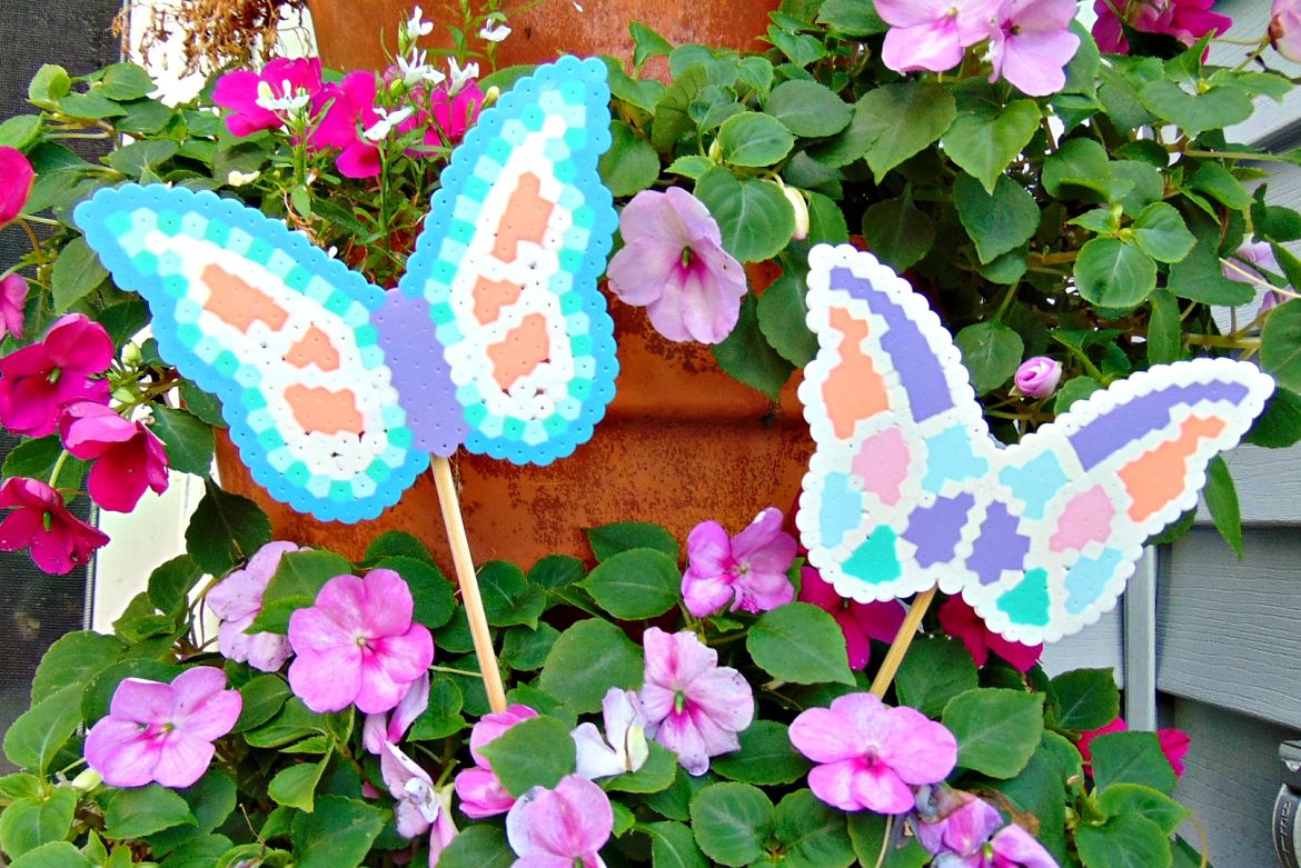 How to make Perler Bead Garden Stakes – Krysanthe